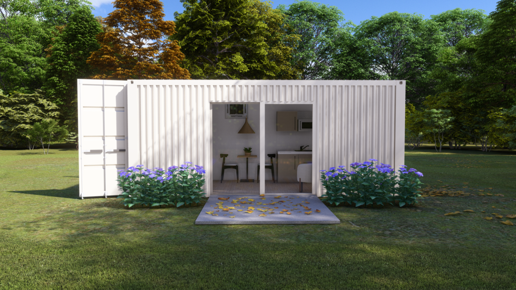 Sleek 20ft Shipping Container Home Plans - B5