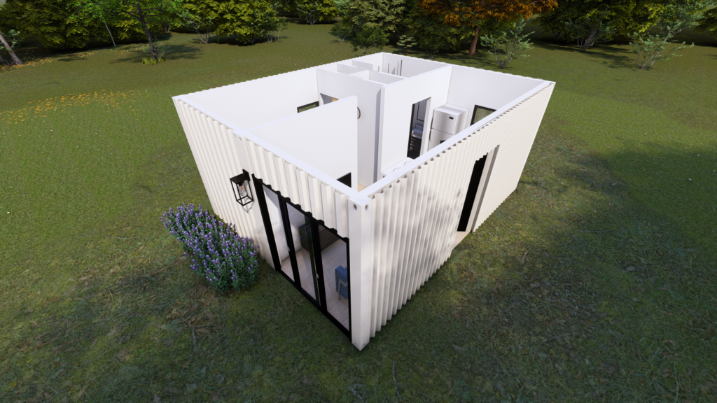 Shipping Container Home (Double 20ft) Plans for DIY Builders